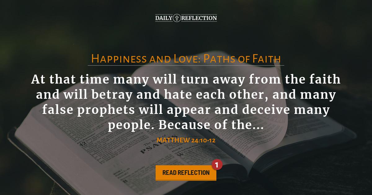 Happiness and Love: Paths of Faith